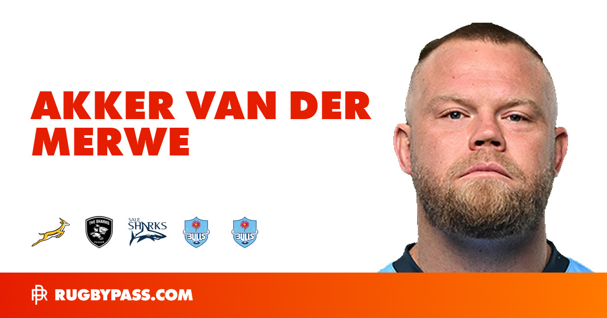Akker van der Merwe Rugby Bio | News, Stats, Age, Height & Team | RugbyPass