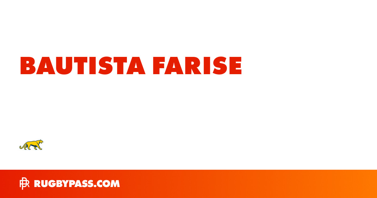 Bautista Farise Rugby Bio | News, Stats, Age, Height & Team | RugbyPass