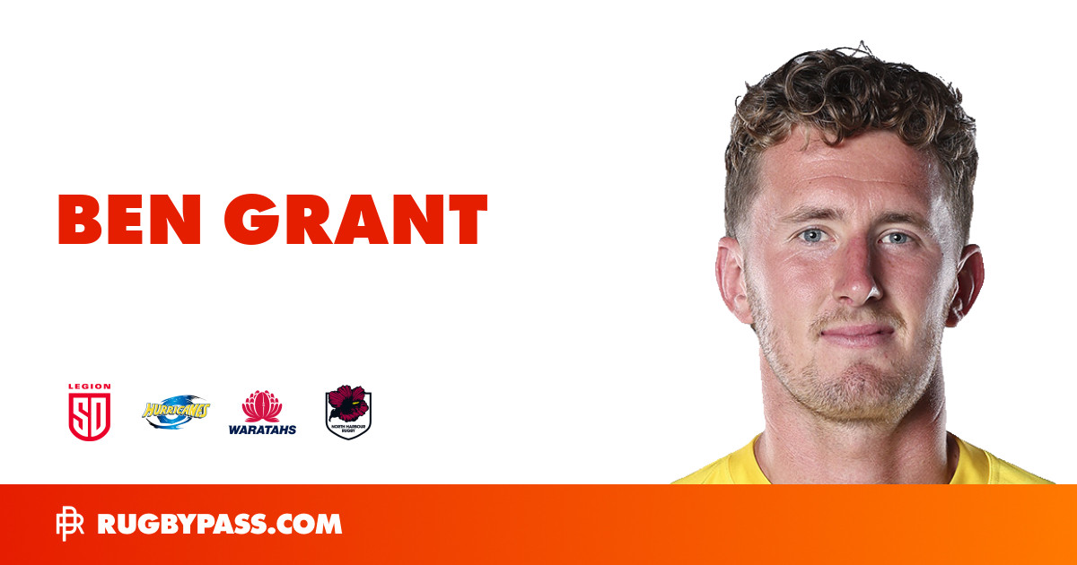 Ben Grant Rugby Bio | News, Stats, Age, Height & Team | RugbyPass