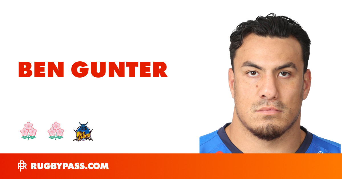 Ben Gunter Rugby Bio | News, Stats, Age, Height & Team | RugbyPass