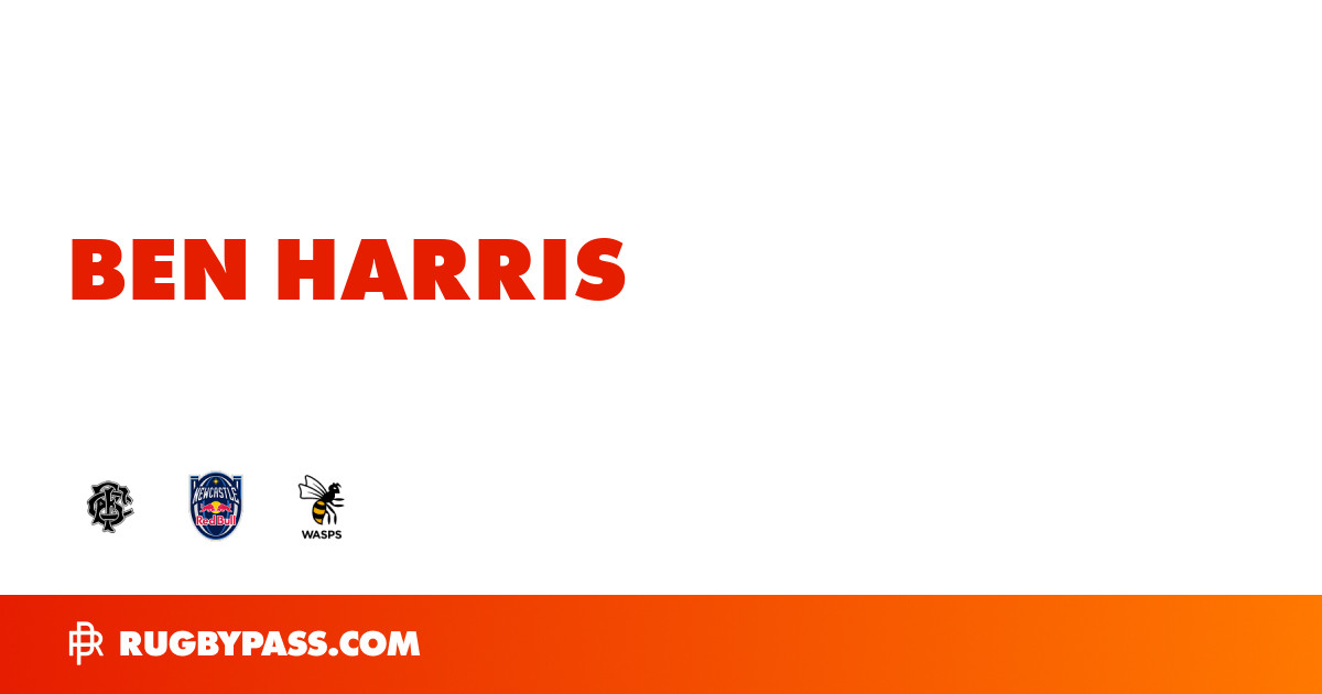 Ben Harris Rugby Bio | News, Stats, Age, Height & Team | RugbyPass