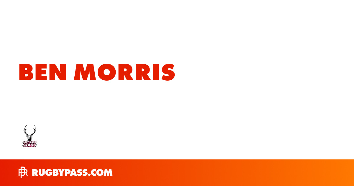 Ben Morris Rugby Bio | News, Stats, Age, Height & Team | RugbyPass