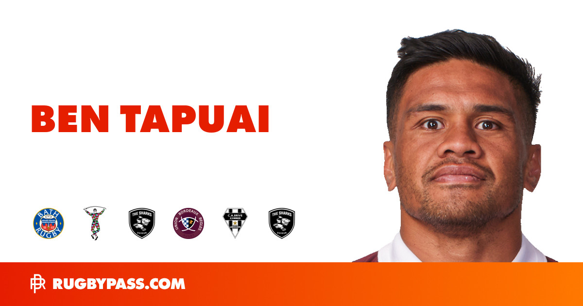 Ben Tapuai Rugby Bio | News, Stats, Age, Height & Team | RugbyPass