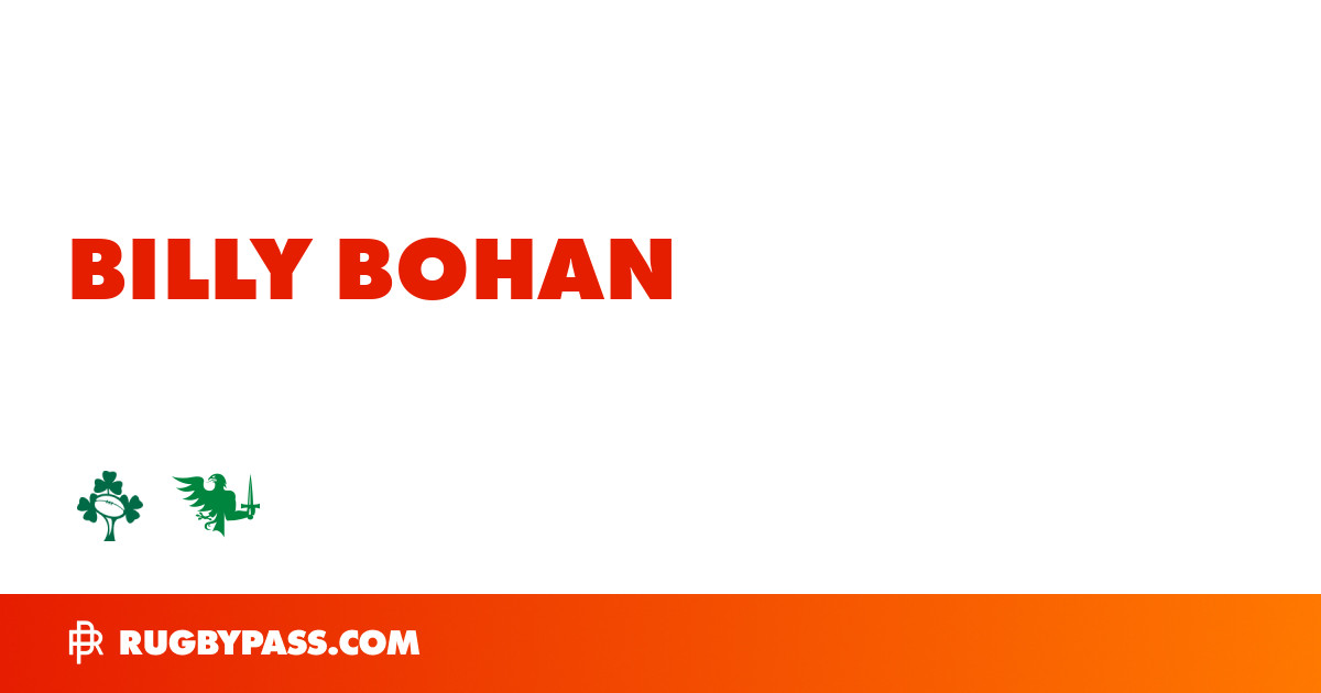 Billy Bohan Rugby Bio | News, Stats, Age, Height & Team | RugbyPass