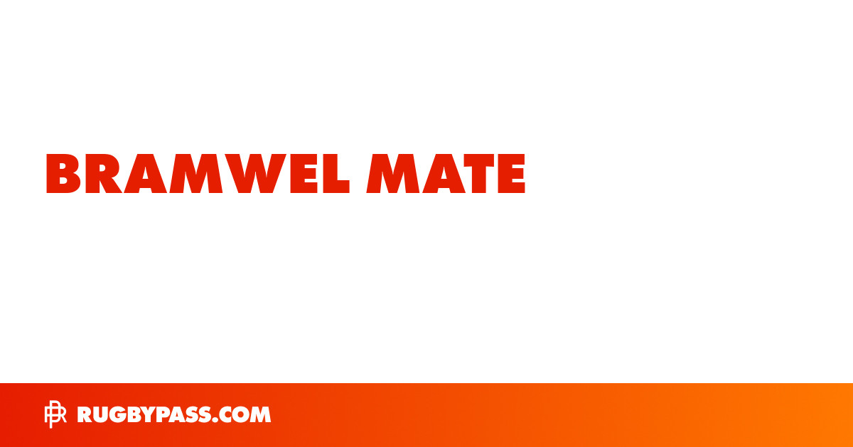 Bramwel Mate Rugby Bio | News, Stats, Age, Height & Team | RugbyPass