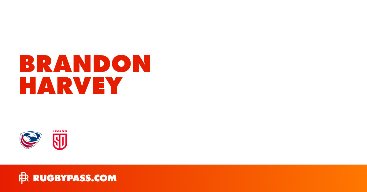 Brandon Harvey Rugby Bio | News, Stats, Age, Height & Team | RugbyPass