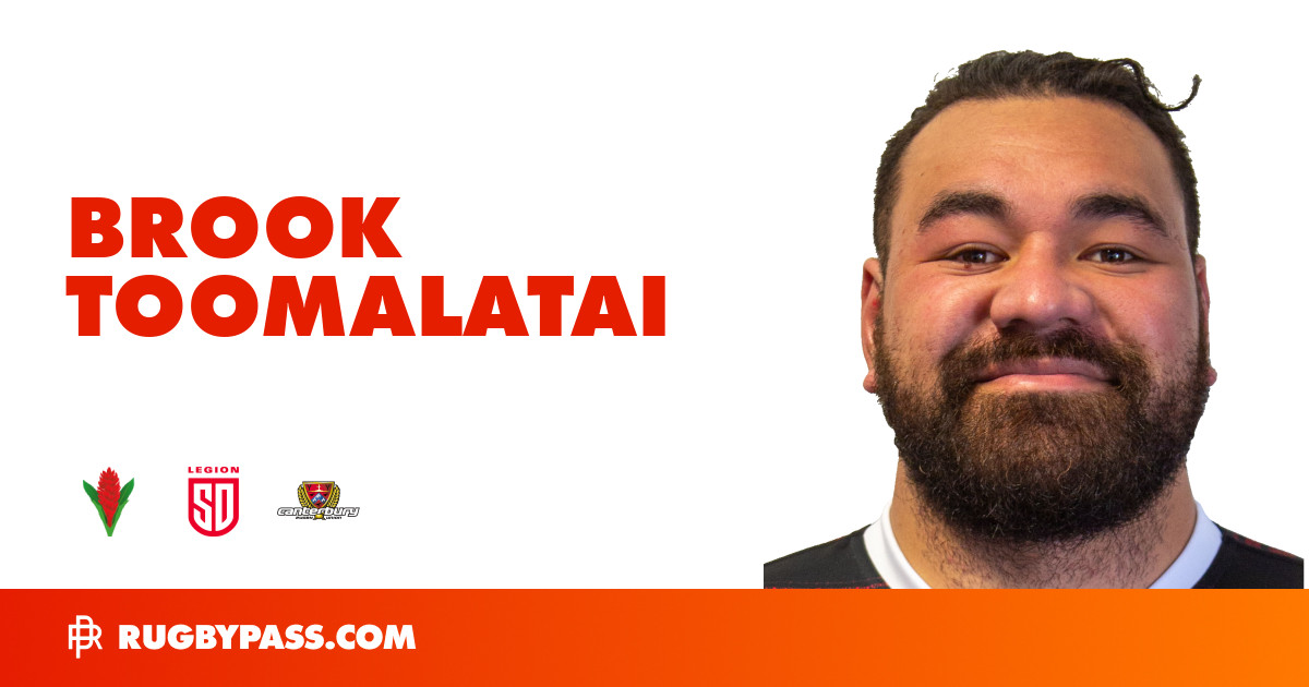 Brook Toomalatai Rugby Bio | News, Stats, Age, Height & Team | RugbyPass