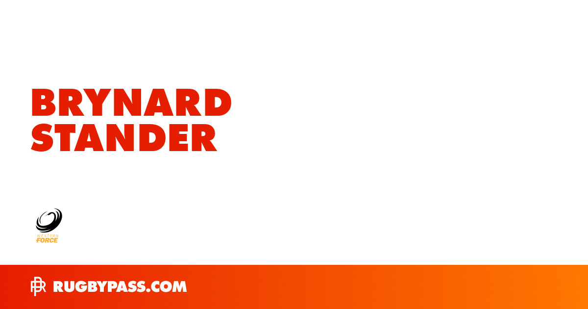 Brynard Stander Rugby Bio | News, Stats, Age, Height & Team | RugbyPass