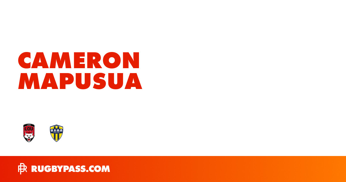 Cameron Mapusua Rugby Bio | News, Stats, Age, Height & Team | RugbyPass