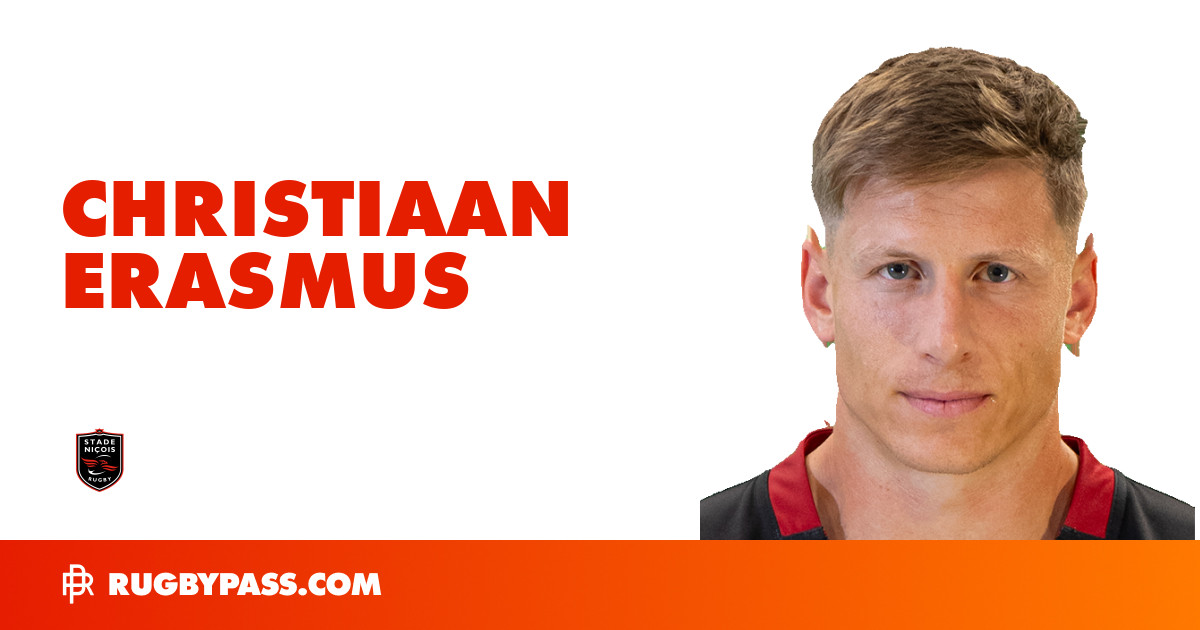 Christiaan Erasmus Rugby Bio | News, Stats, Age, Height & Team | RugbyPass