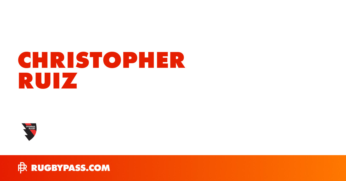 Christopher Ruiz Rugby Bio | News, Stats, Age, Height & Team | RugbyPass