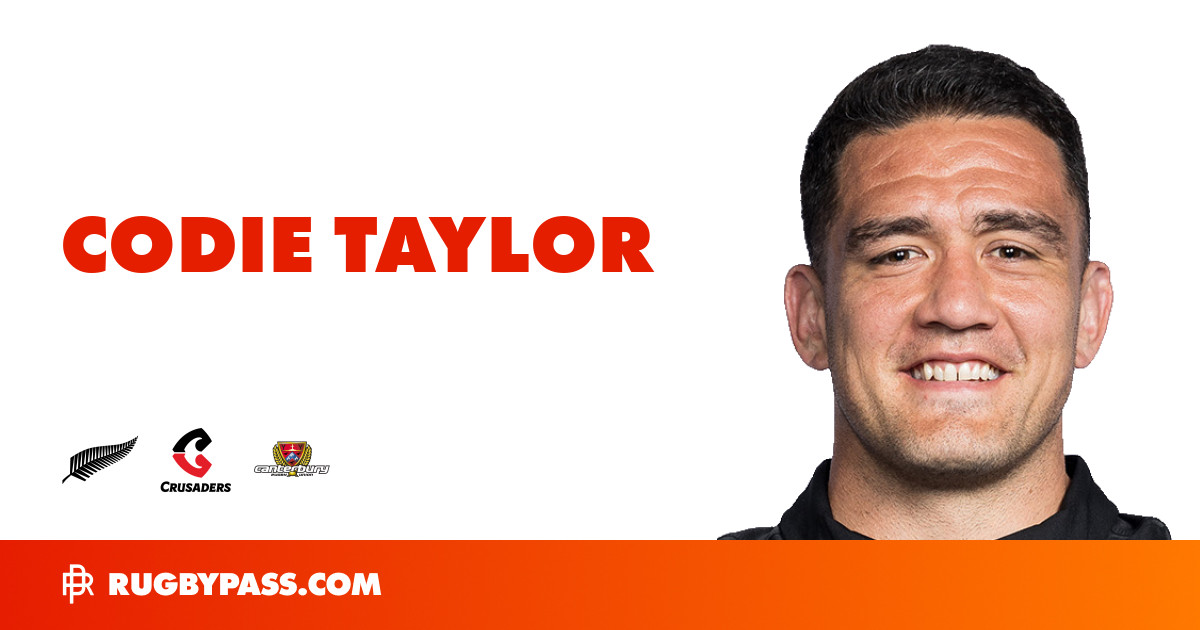 Codie Taylor Rugby Bio | News, Stats, Age, Height & Team | RugbyPass