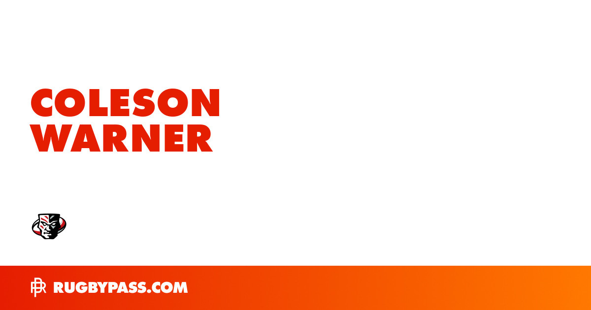 Coleson Warner Rugby Bio | News, Stats, Age, Height & Team | RugbyPass