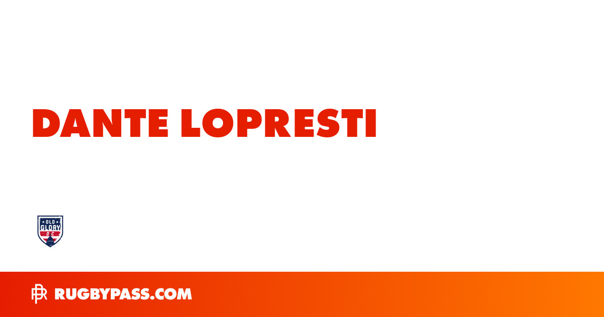 Dante Lopresti Rugby Bio | News, Stats, Age, Height & Team | RugbyPass