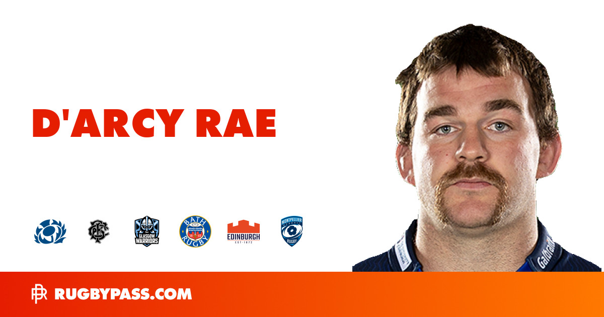D'arcy Rae Rugby Bio | News, Stats, Age, Height & Team | RugbyPass