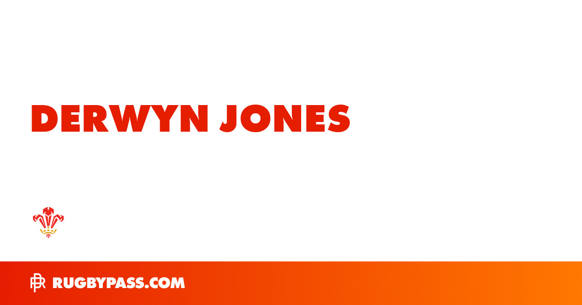 Derwyn Jones Rugby Bio | News, Stats, Age, Height & Team | RugbyPass