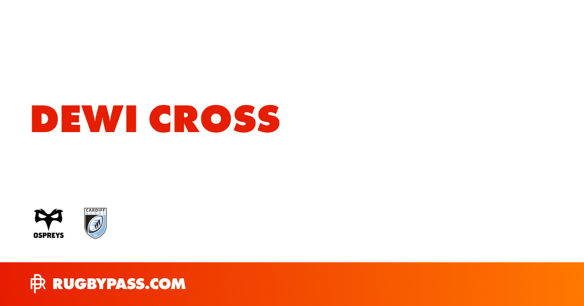 Dewi Cross Rugby Bio | News, Stats, Age, Height & Team | RugbyPass