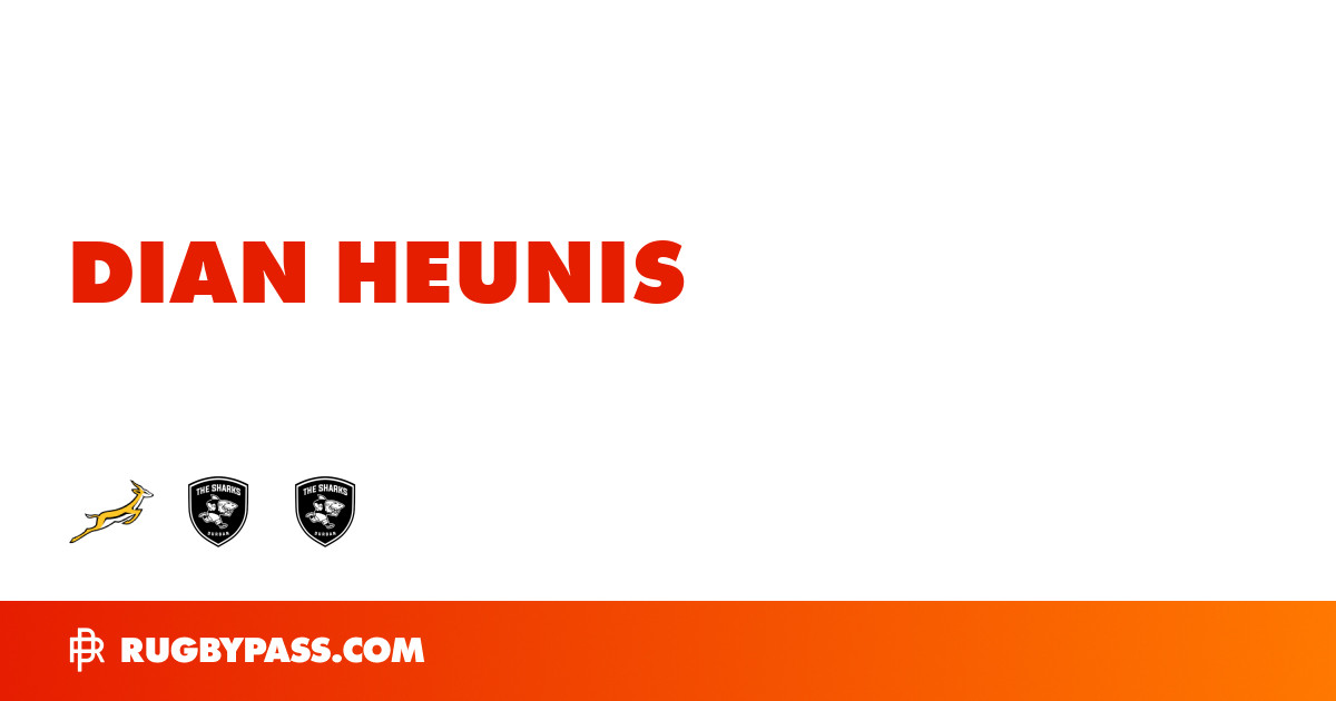 Dian Heunis Rugby Bio | News, Stats, Age, Height & Team | RugbyPass