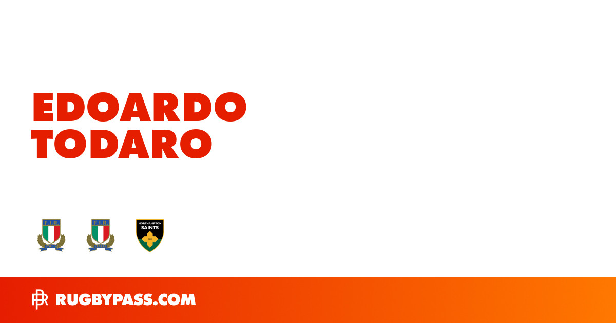 Edoardo Todaro Rugby Bio | News, Stats, Age, Height & Team | RugbyPass