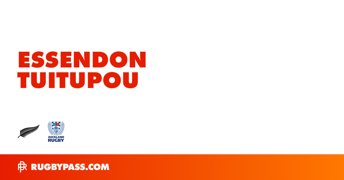 Essendon Tuitupou Rugby Bio | News, Stats, Age, Height & Team | RugbyPass