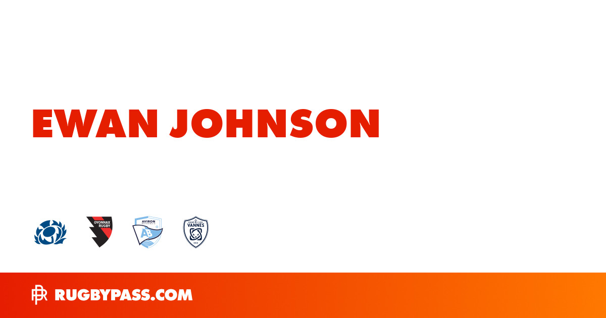 Ewan Johnson Rugby Bio | News, Stats, Age, Height & Team | RugbyPass