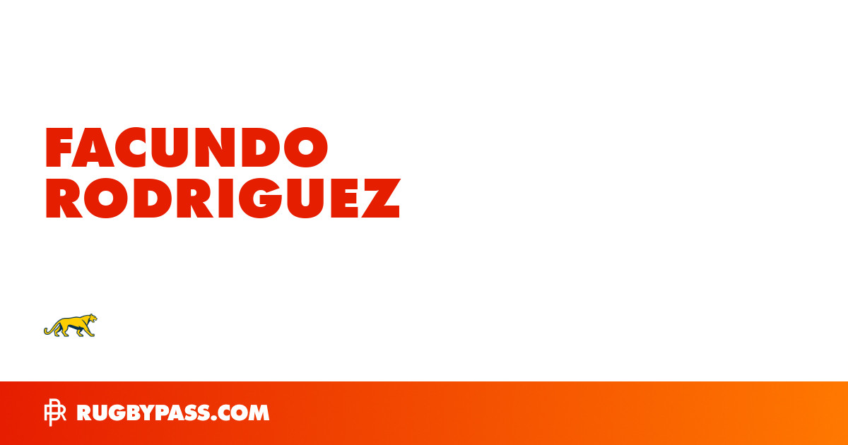 Facundo Rodriguez Rugby Bio | News, Stats, Age, Height & Team | RugbyPass