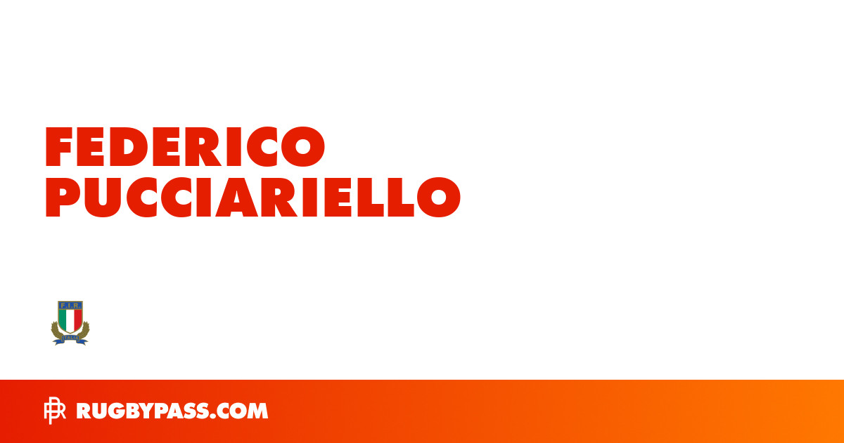Federico Pucciariello Rugby Bio | News, Stats, Age, Height & Team ...