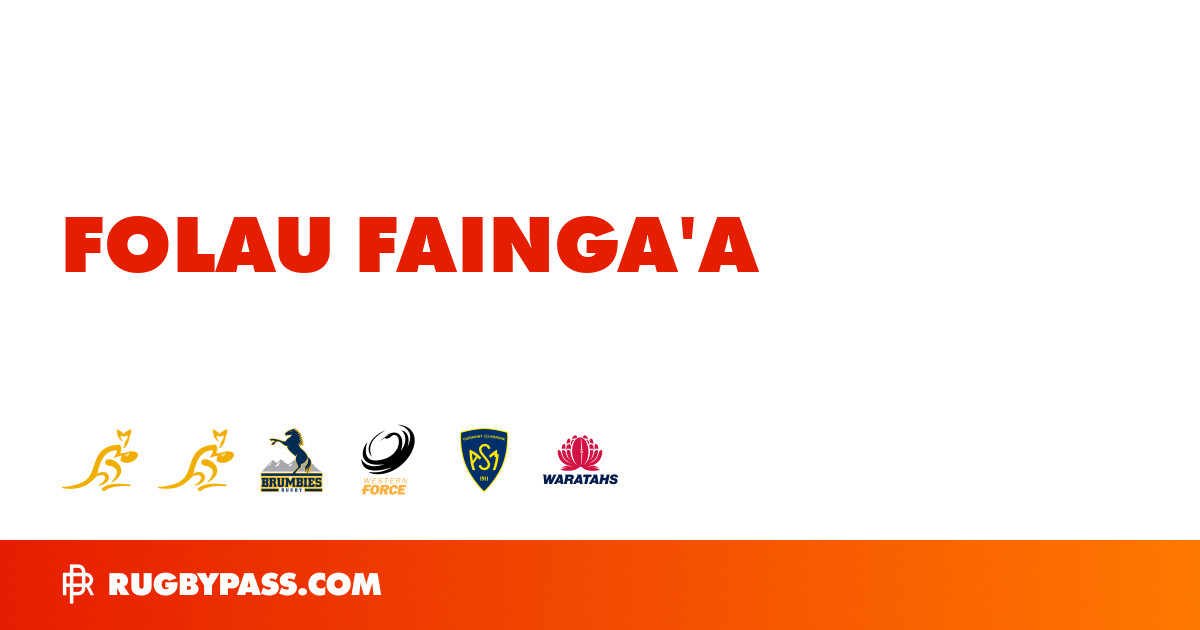 Folau Fainga'a Rugby Bio | News, Stats, Age, Height & Team | RugbyPass