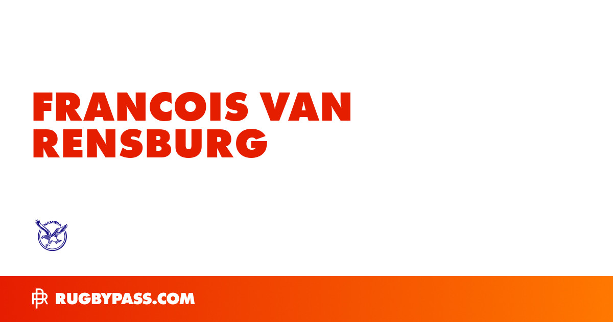 Francois Van Rensburg Rugby Bio | News, Stats, Age, Height & Team ...