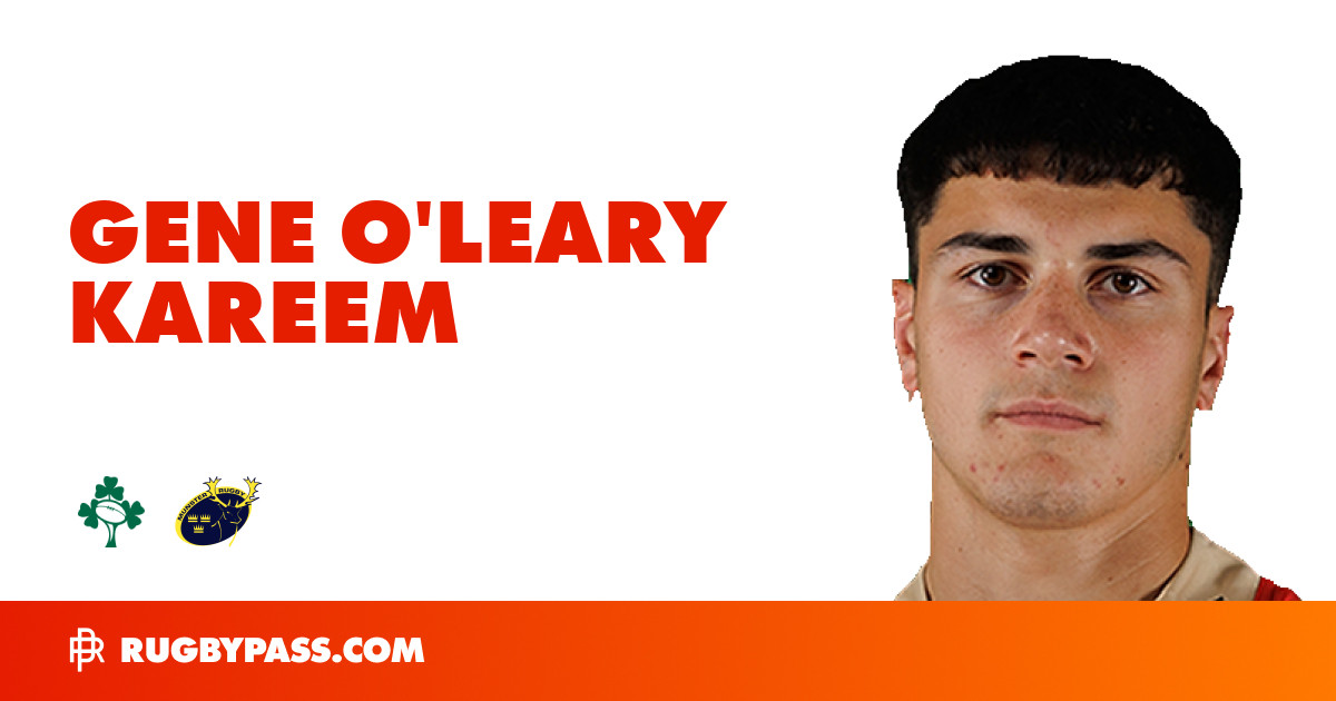 Gene O'Leary Kareem Rugby Bio | News, Stats, Age, Height & Team | RugbyPass