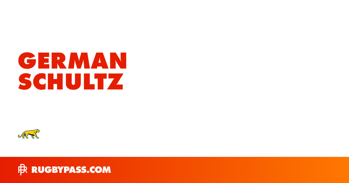 German Schultz Rugby Bio | News, Stats, Age, Height & Team | RugbyPass