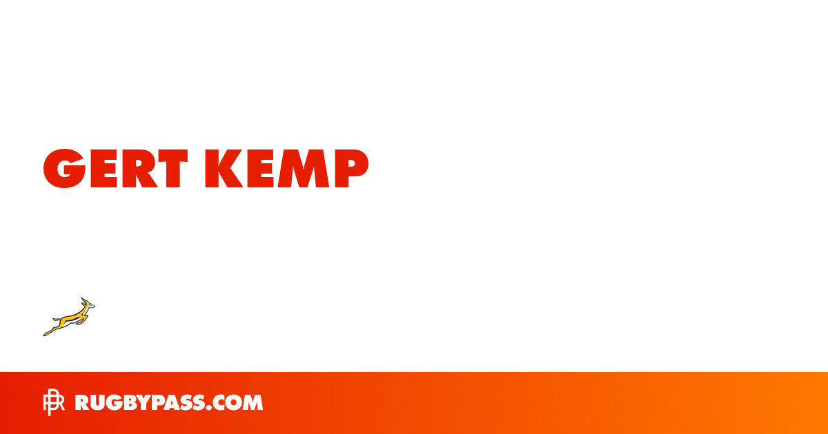 Gert Kemp Rugby Bio | News, Stats, Age, Height & Team | RugbyPass