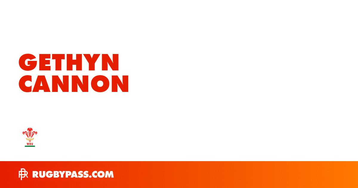Gethyn Cannon Rugby Bio | News, Stats, Age, Height & Team | RugbyPass