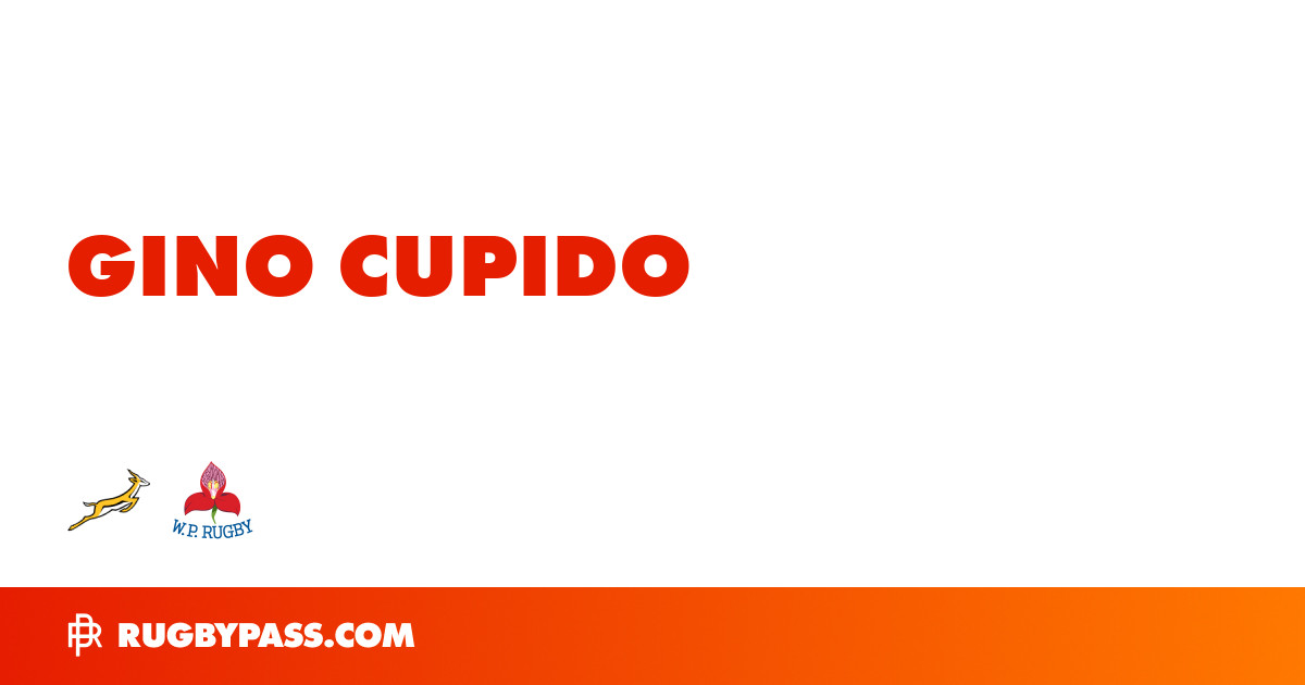 Gino Cupido Rugby Bio | News, Stats, Age, Height & Team | RugbyPass