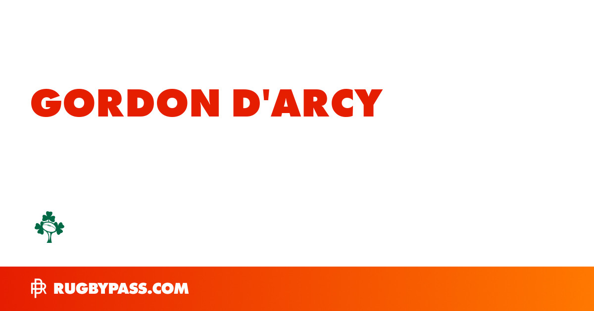 Gordon D'Arcy Rugby Bio | News, Stats, Age, Height & Team | RugbyPass