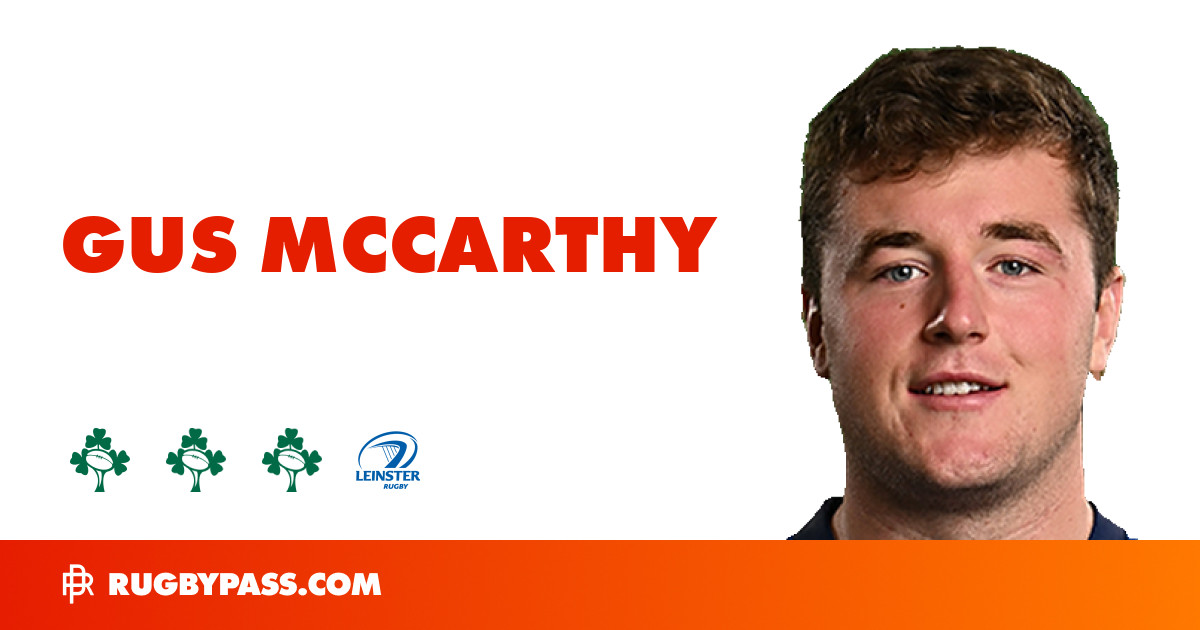 Gus McCarthy Rugby Bio | News, Stats, Age, Height & Team | RugbyPass
