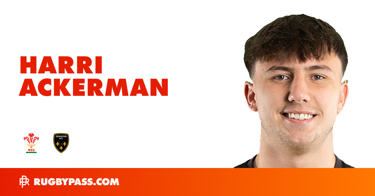 Harri Ackerman Rugby Bio | News, Stats, Age, Height & Team | RugbyPass