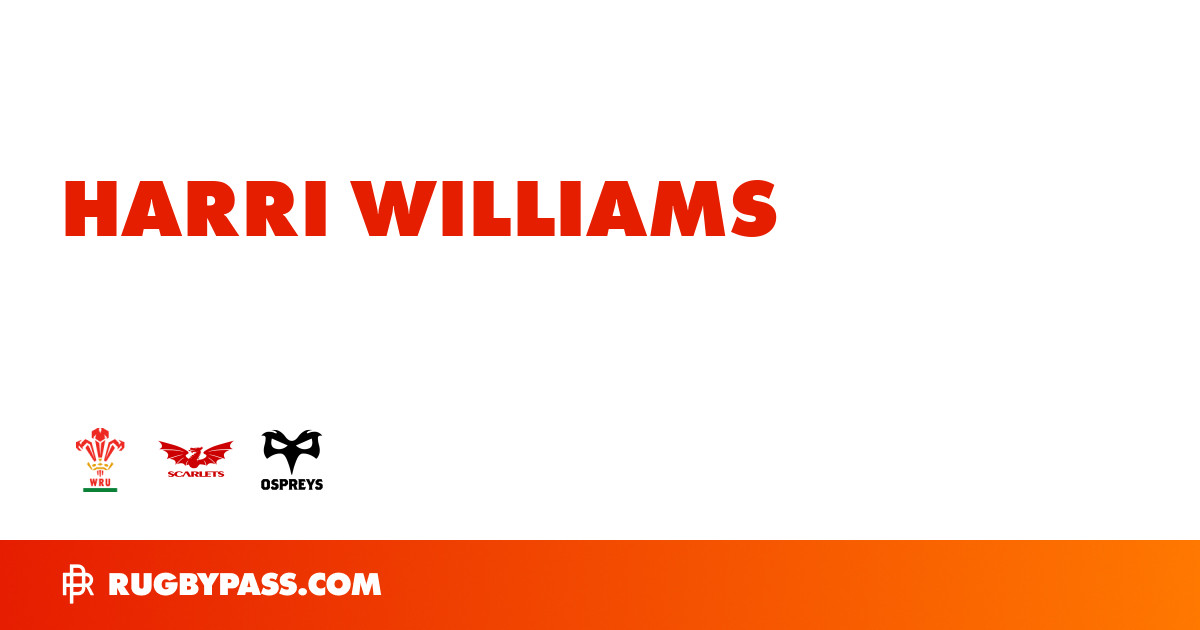 Harri Williams Rugby Bio | News, Stats, Age, Height & Team | RugbyPass