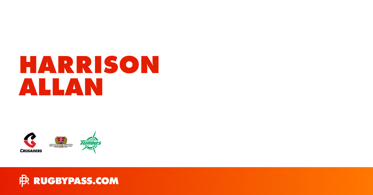 Harrison Allan Rugby Bio | News, Stats, Age, Height & Team | RugbyPass
