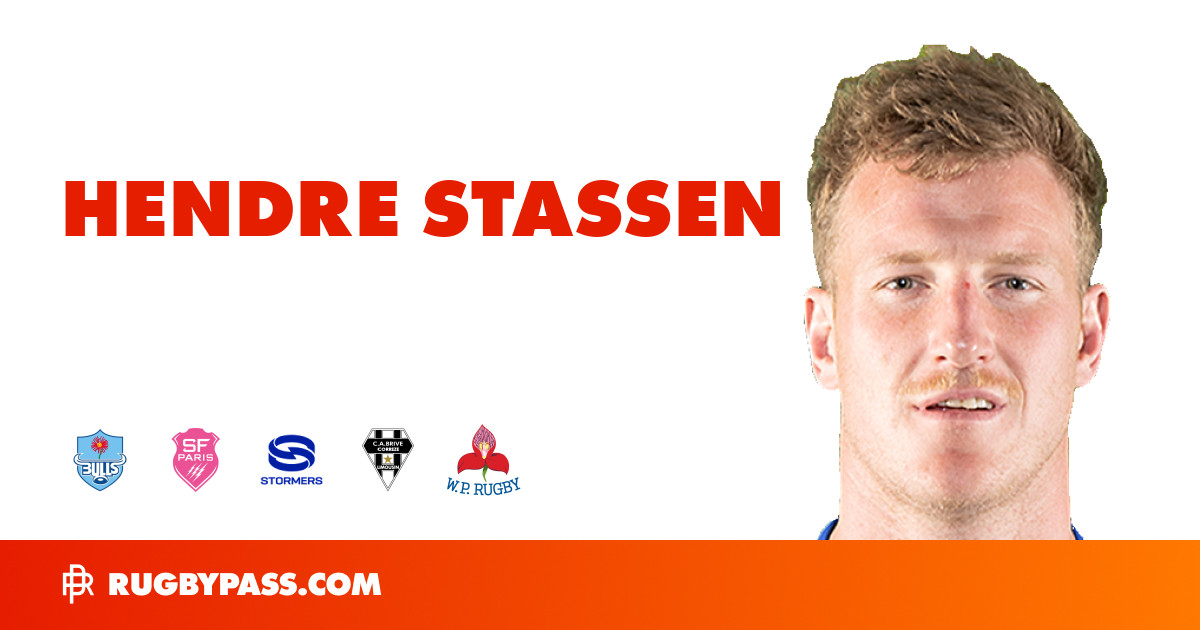 Hendre Stassen Rugby Bio | News, Stats, Age, Height & Team | RugbyPass