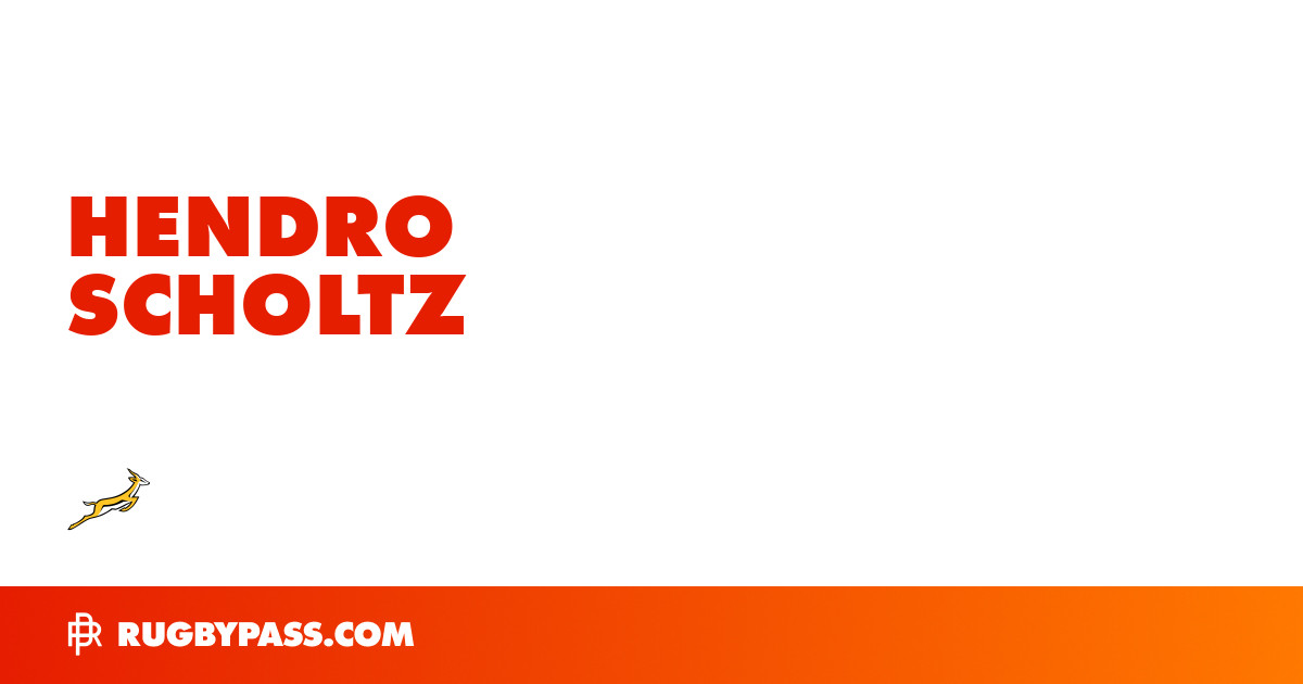 Hendro Scholtz Rugby Bio | News, Stats, Age, Height & Team | RugbyPass
