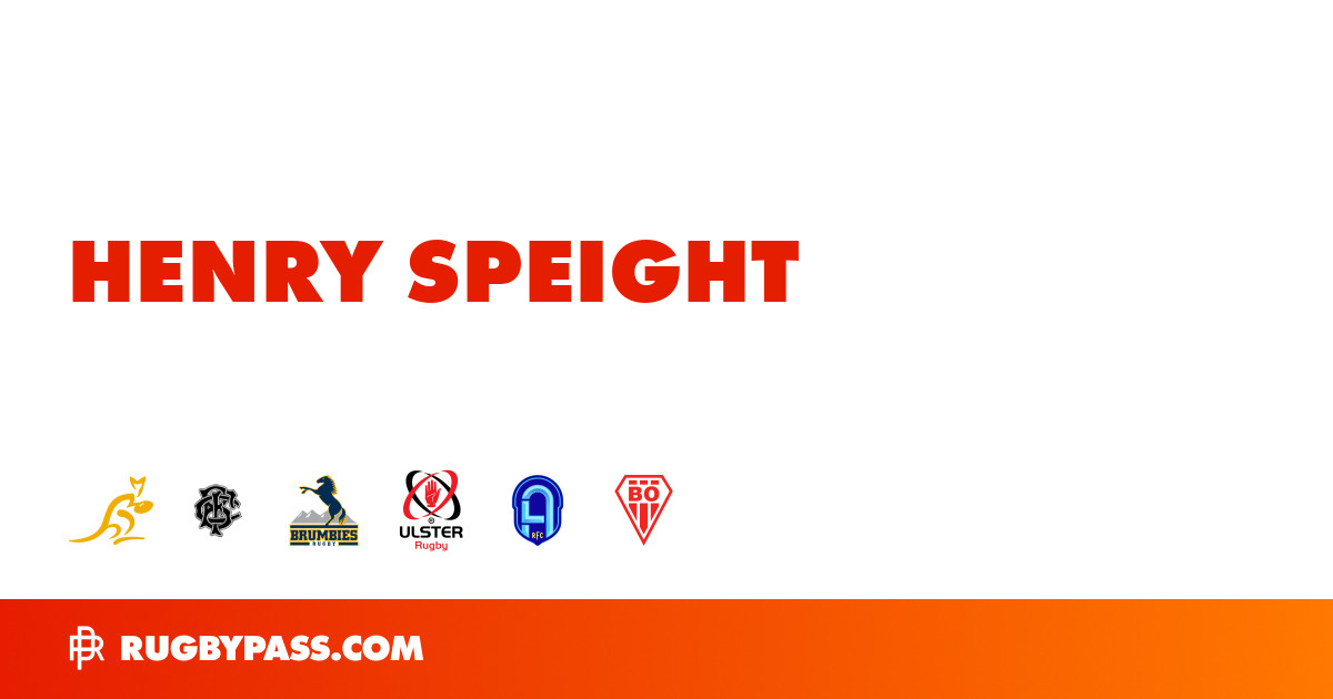 Henry Speight Rugby Bio | News, Stats, Age, Height & Team | RugbyPass