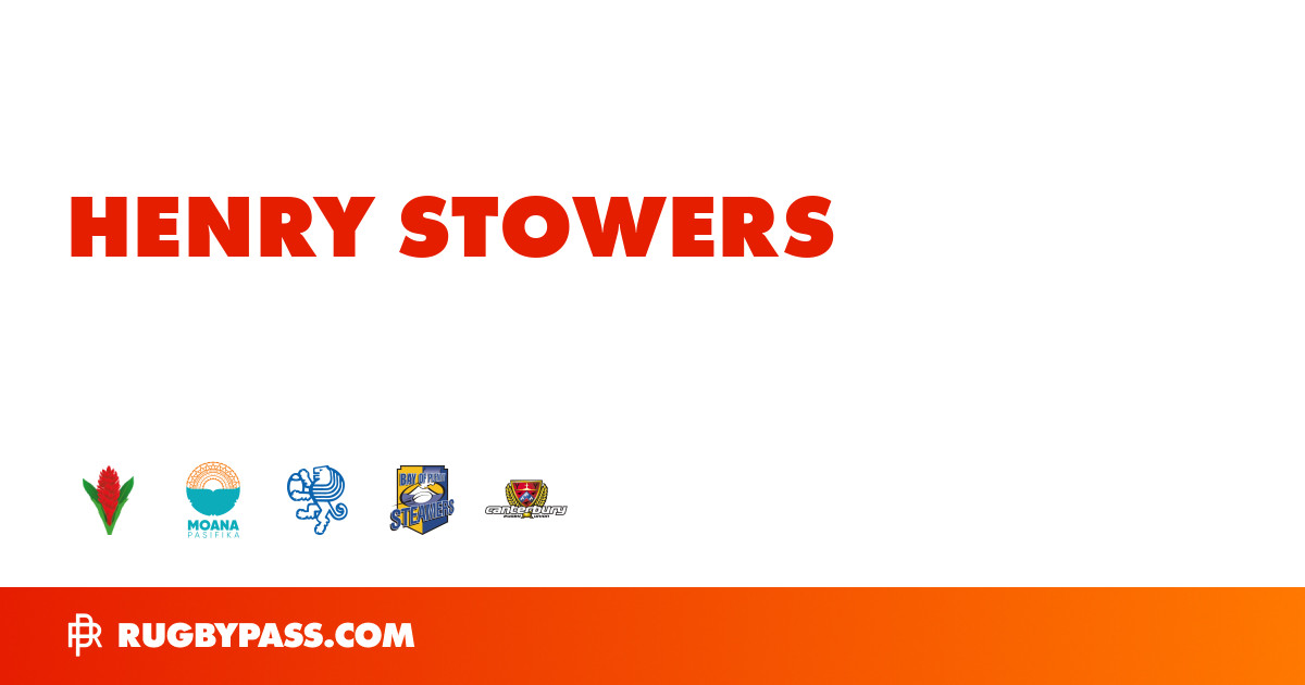 Henry Stowers Rugby Bio | News, Stats, Age, Height & Team | RugbyPass