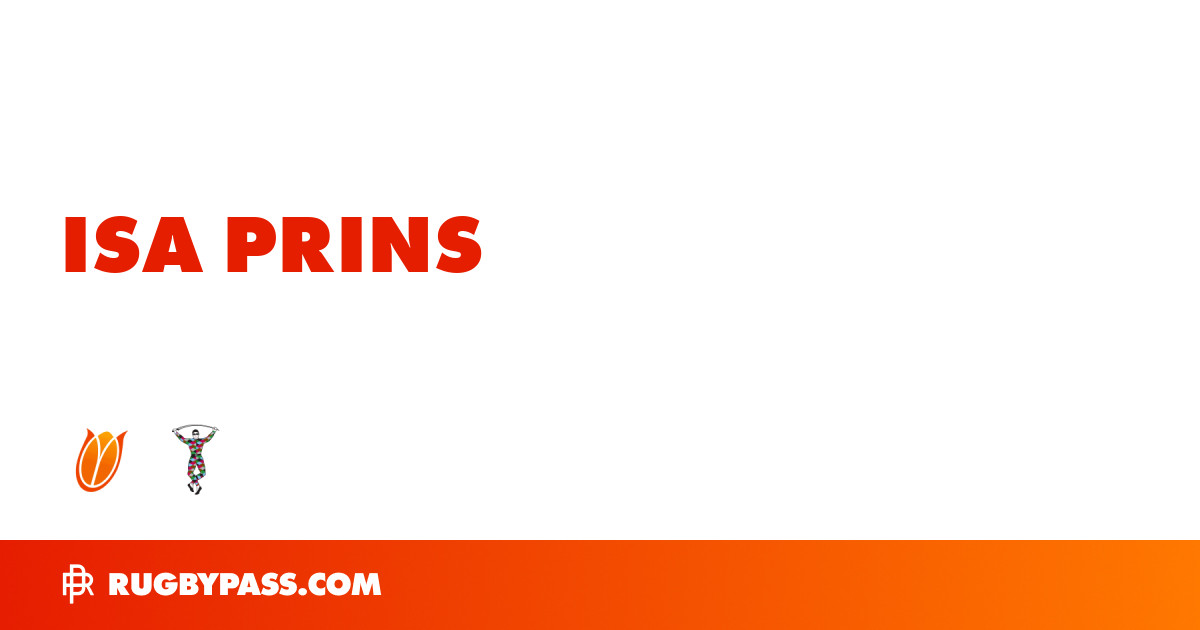 Isa Prins Rugby Bio | News, Stats, Age, Height & Team | RugbyPass