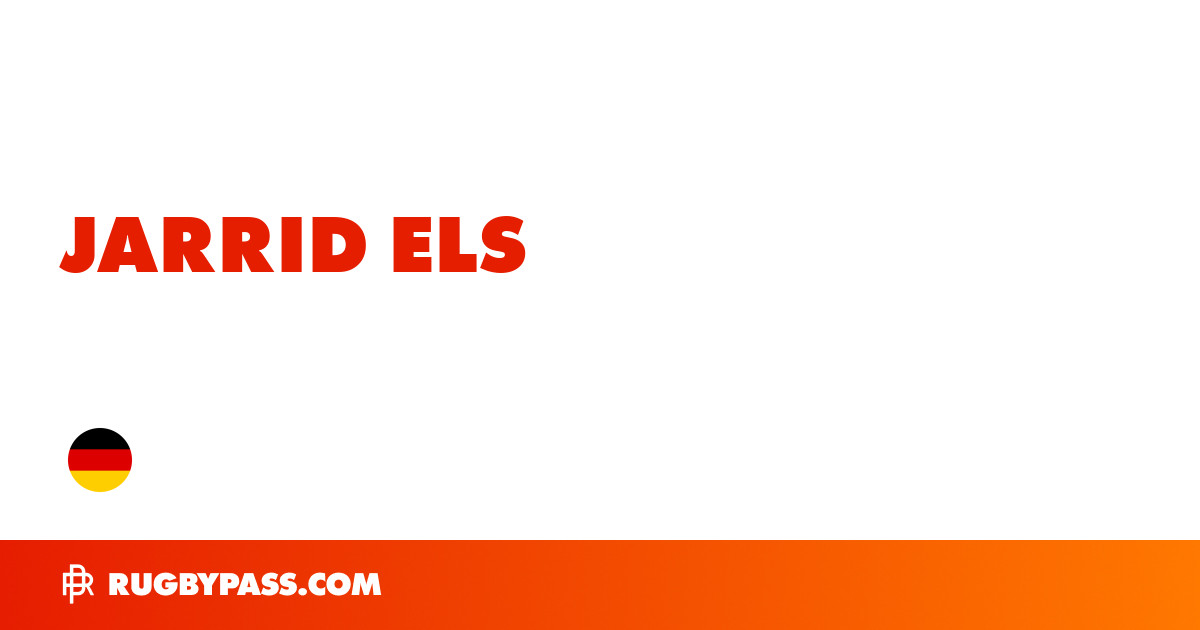 Jarrid Els Rugby Bio | News, Stats, Age, Height & Team | RugbyPass