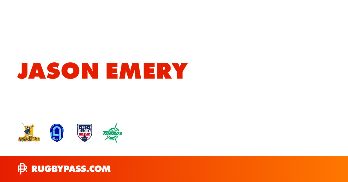 Jason Emery Rugby Bio | News, Stats, Age, Height & Team | RugbyPass