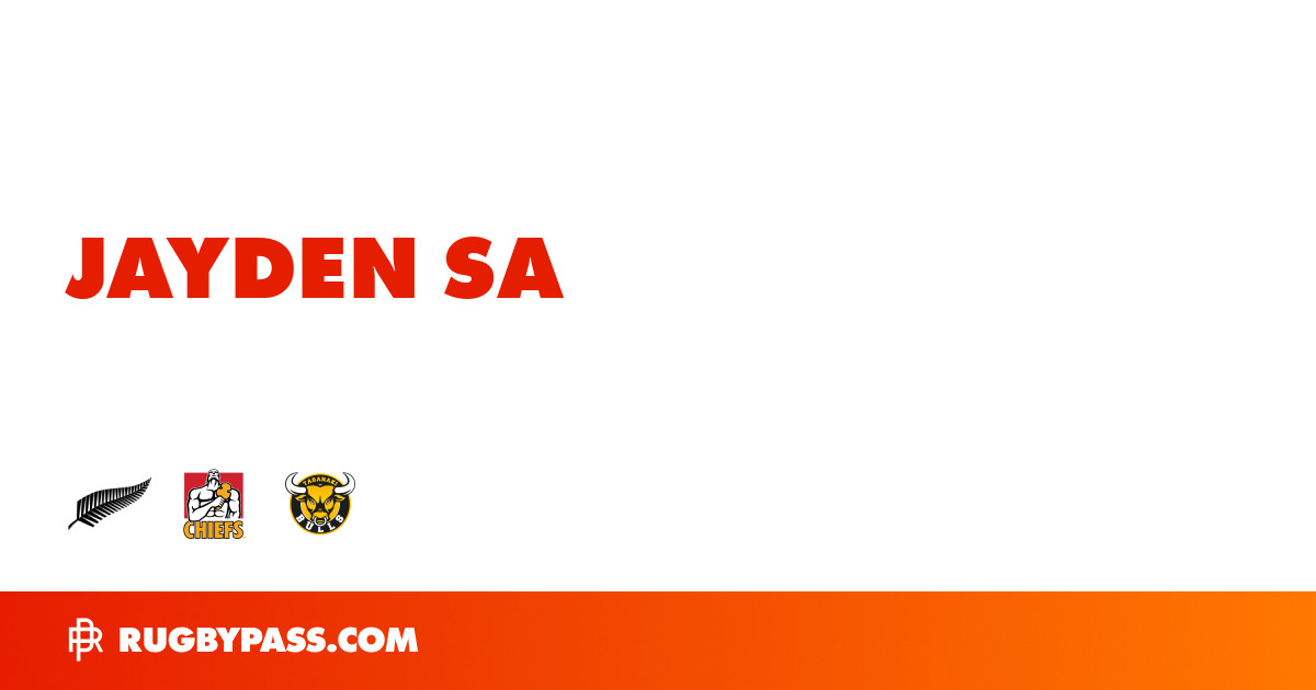Jayden Sa Rugby Bio | News, Stats, Age, Height & Team | RugbyPass