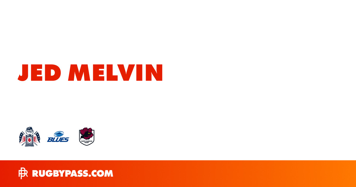 Jed Melvin Rugby Bio | News, Stats, Age, Height & Team | RugbyPass