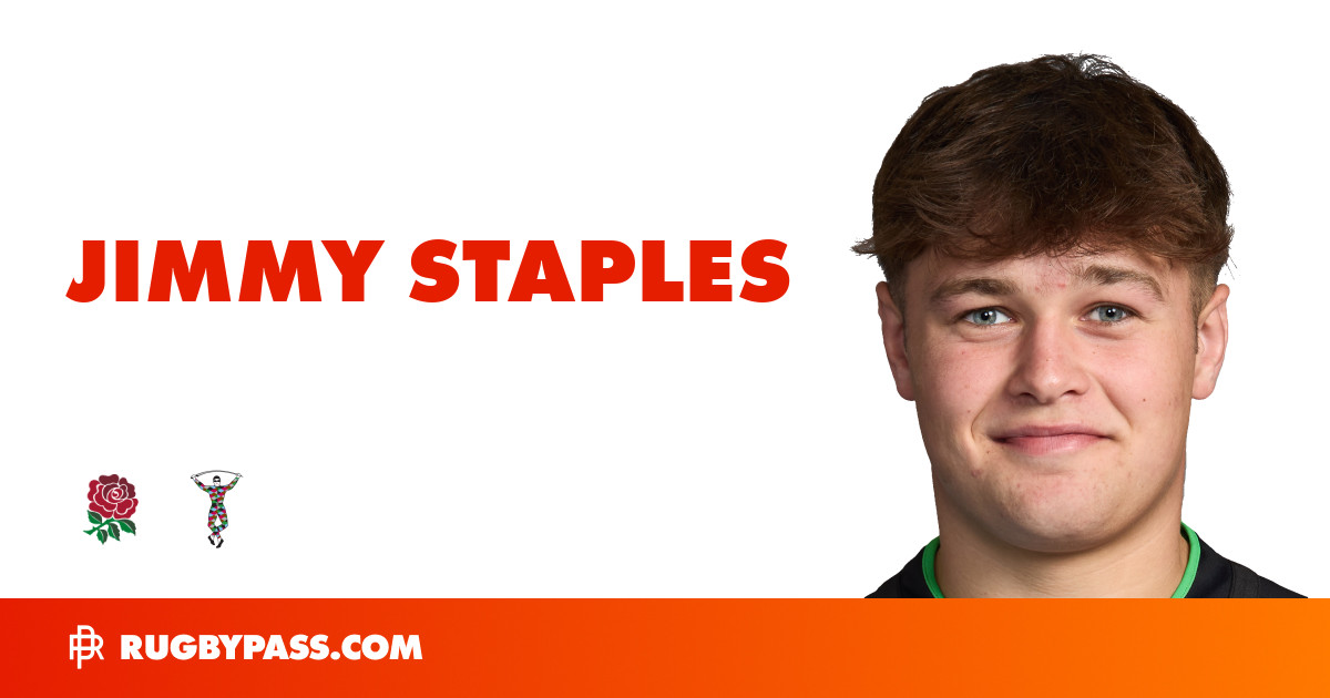 Jimmy Staples Rugby Bio | News, Stats, Age, Height & Team | RugbyPass