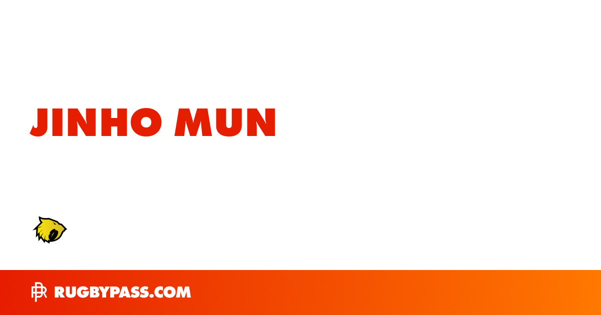 Jinho Mun Rugby Bio | News, Stats, Age, Height & Team | RugbyPass